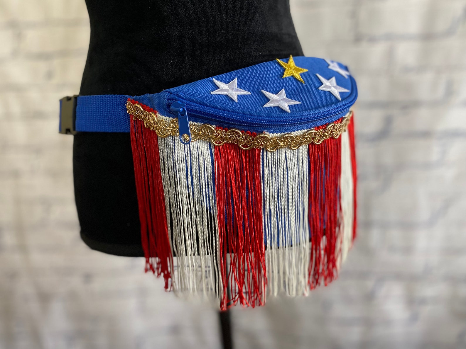 Red White and Blue American Flag Fanny Pack Rave Fanny Pack - Etsy