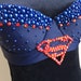 DC Comics Inspired Supergirl Rave Bra - Rave Outfit, Edm Bra, Exotic ...
