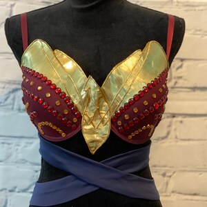 Dc's Wonder Woman Movie Inspired Rave Bra - Perfect for a Rave Outfit ...