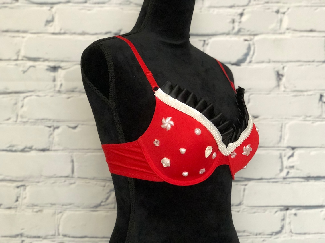 Minnie Mouse Inspired Rave Bra Perfect for Any Rave Outfit | Etsy