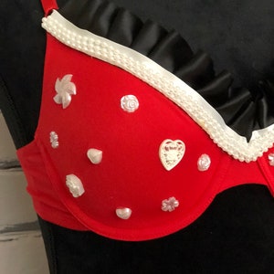 Minnie Mouse Inspired Rave Bra Perfect for Any Rave Outfit, Edm Bra ...