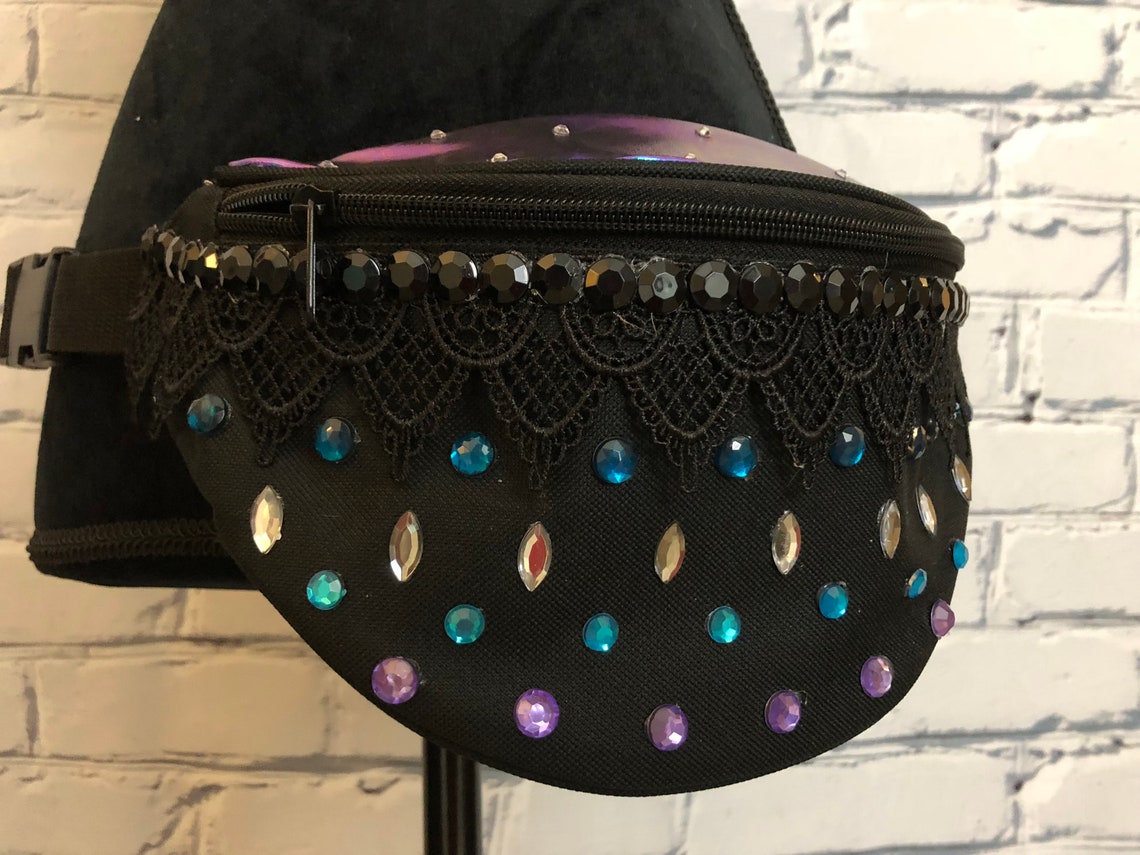 Holographic Galaxy Fanny Pack Rave Fanny Pack Festival | Etsy