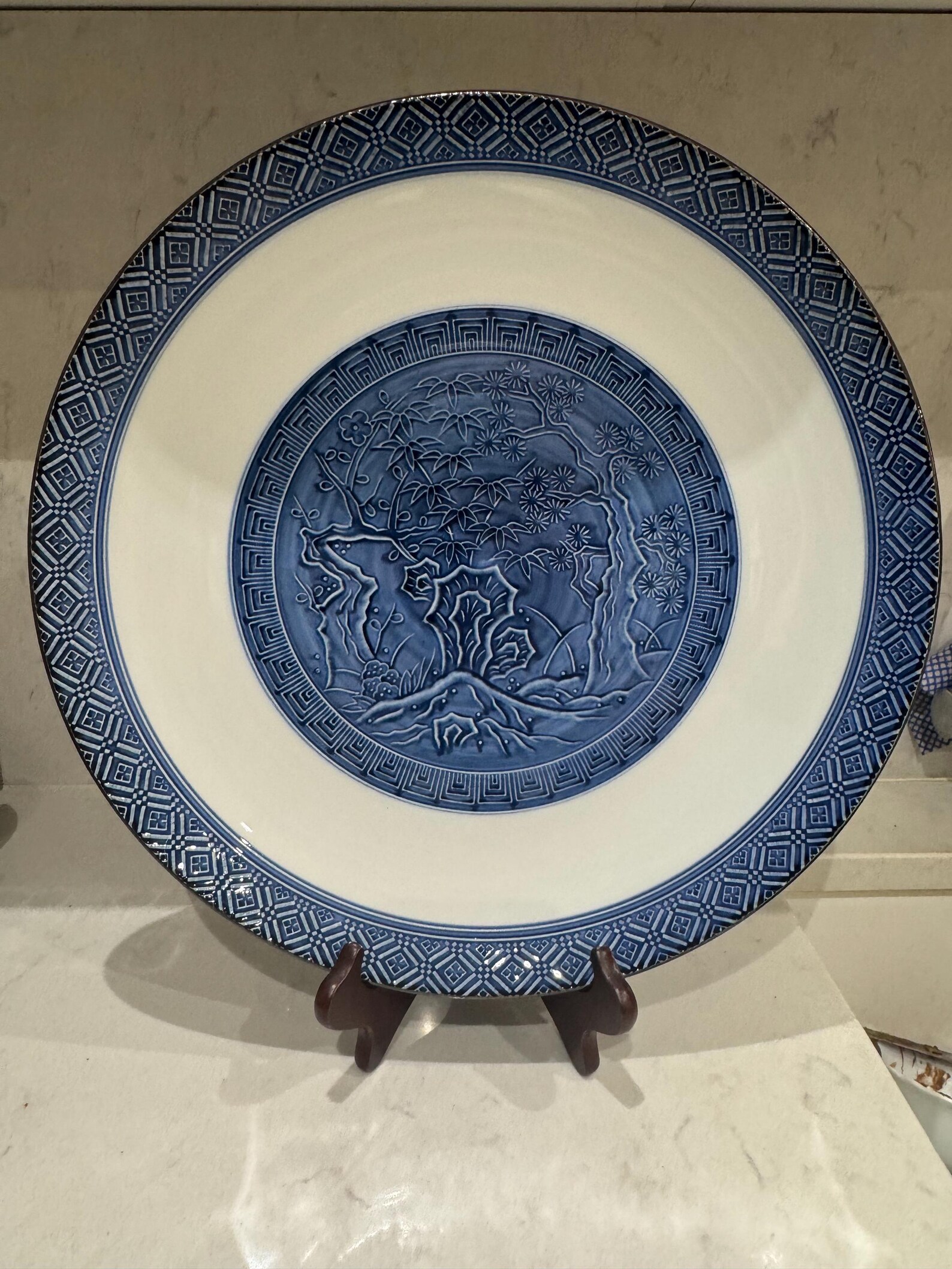 Antique Large Japanese Hizen Ware Serving Plate - 16 Inch Diameter - Etsy