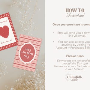 20 Christian Valentines Day Cards: Scripture Art, Love Bible Verse - Etsy