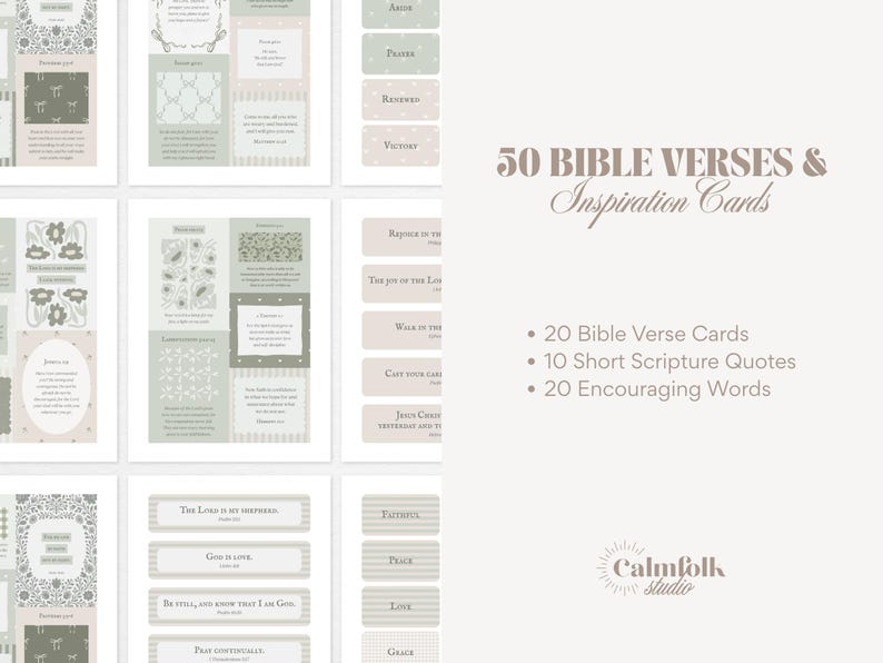 Sage Green Prayer Board Kit With Envelopes– Christian Journal ...