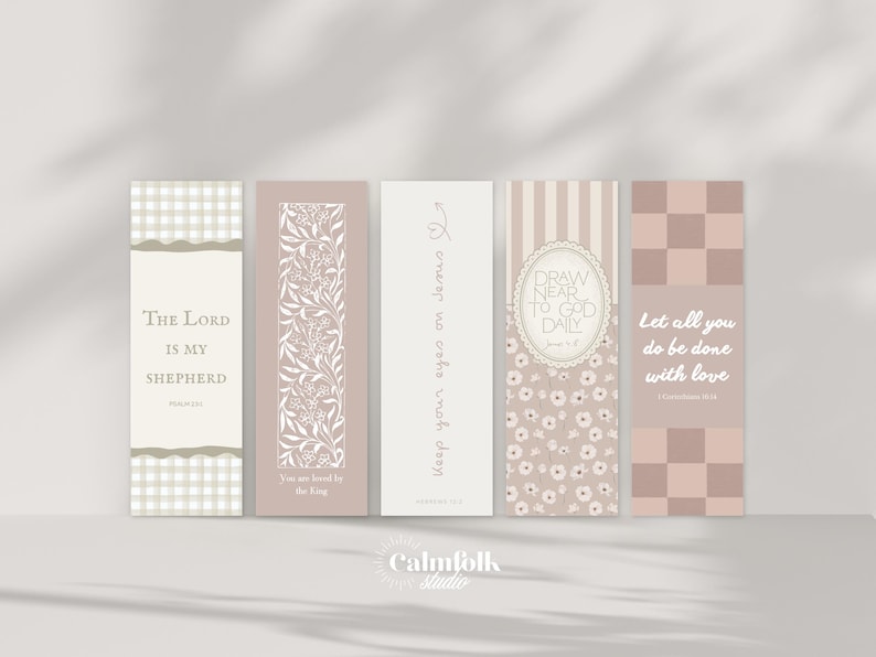Christian Bookmarks Printable, Bible Verse Bookmark Bundle, Faith Quote ...