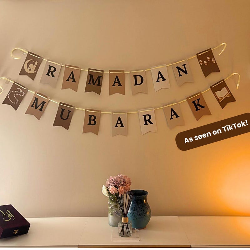 Ramadan Mubarak Bunting - Etsy
