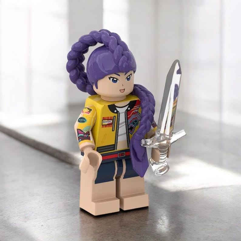 Kpop Demon Hunters Building Blocks, Huntrix Band Blocks Toys, Rumi Zoey ...