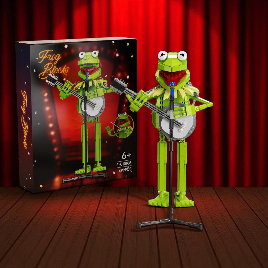 Kermit der Frosch Muppet Show Baustein, Set Cartoon Puppe Lustige ...