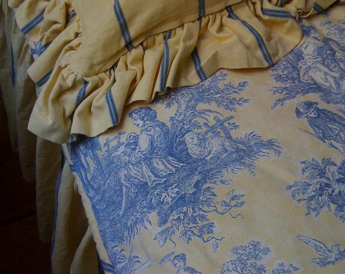 Toile Bedding - Duvet Cover, Pillow Sham and Dust Ruffle - Waverly ...
