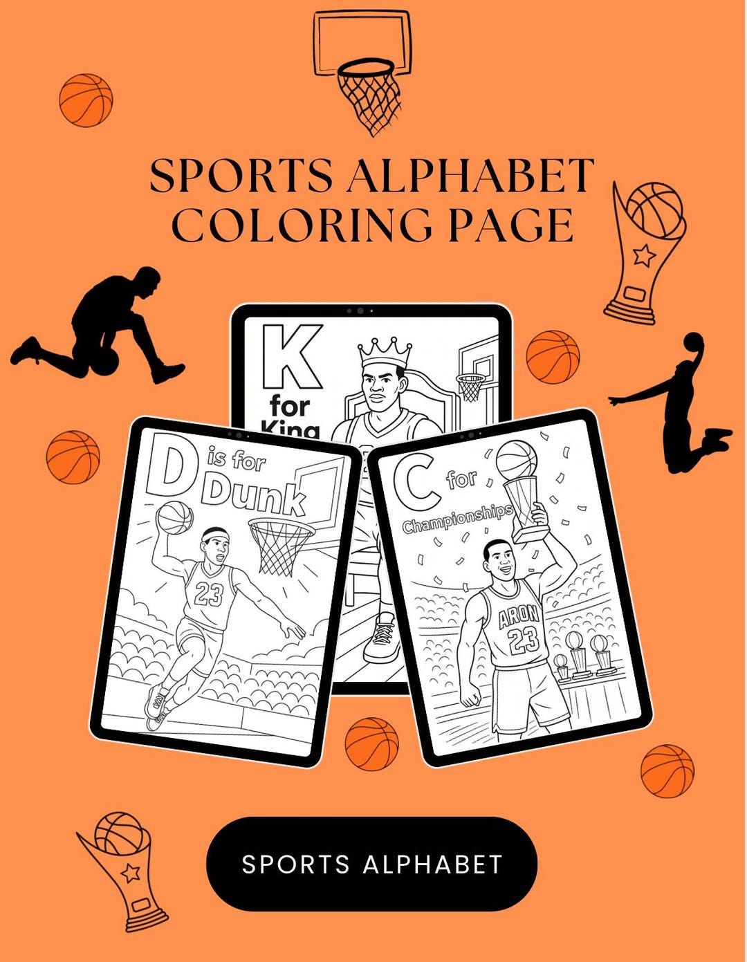 Sportsalphabetcoloringbookazbasketball ...