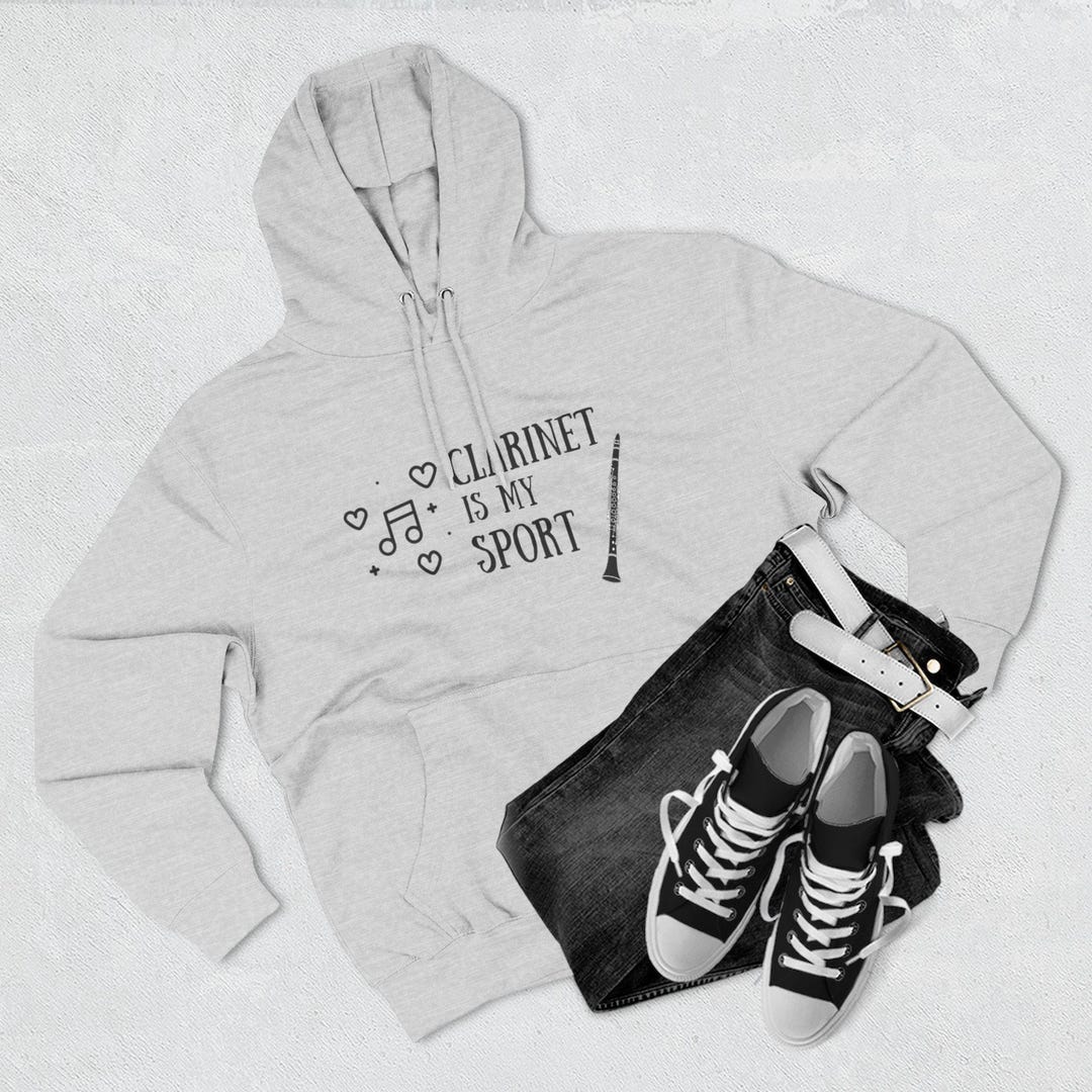 Clarinet is My Sport Hoodie | Clarinet Music Instrument Sweatshirt - Etsy