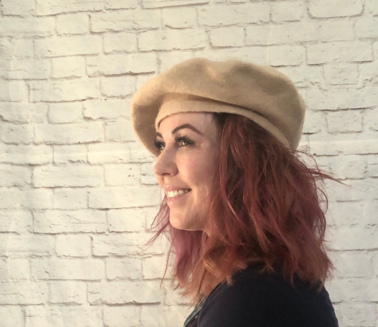 Vintage 90s Tan Wool Beret Ellen Tracy Hat French Felt Tam - Etsy