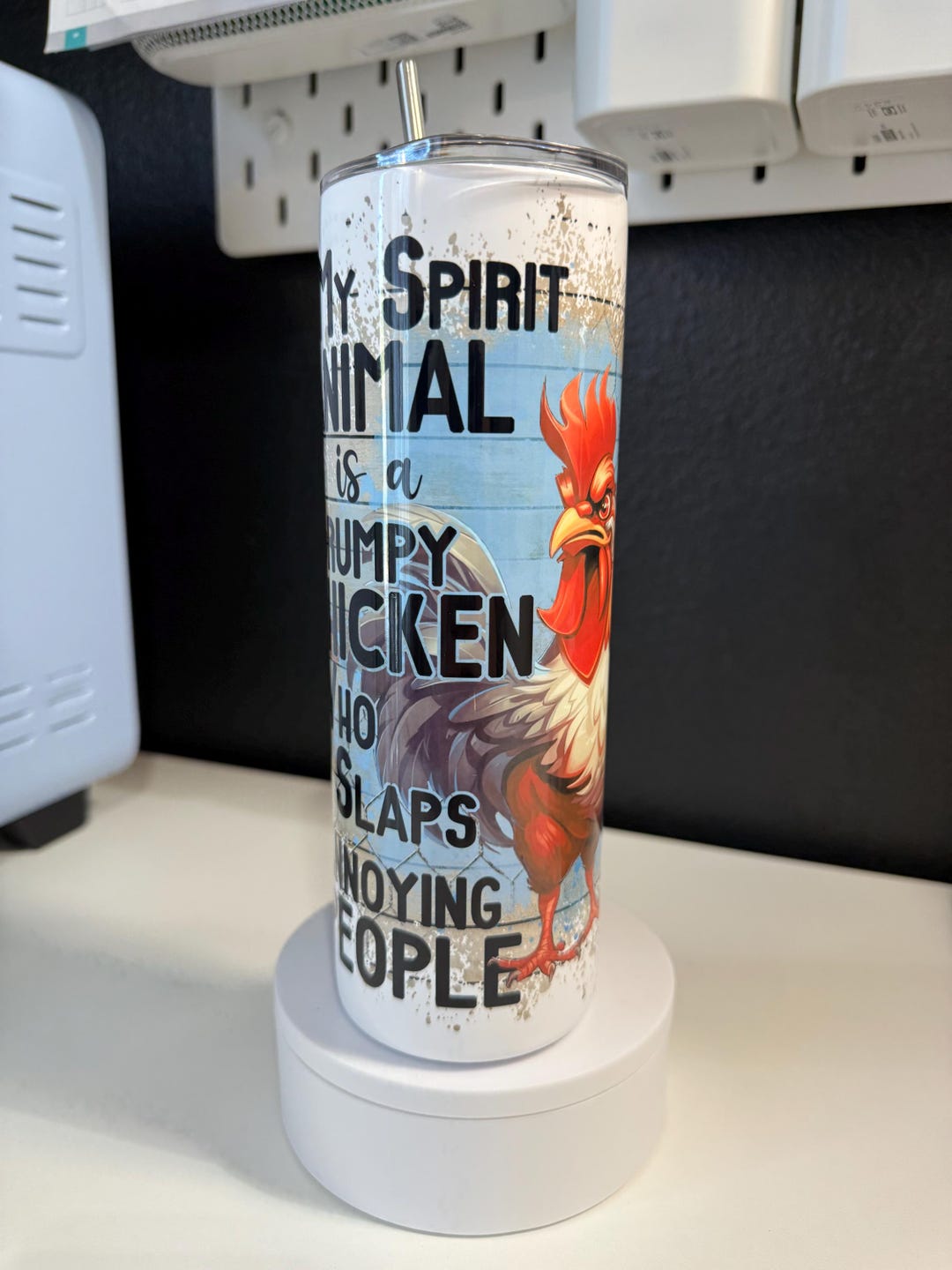 Grumpy Chicken 20oz Tumbler: Funny Animal Lover Gift - Etsy