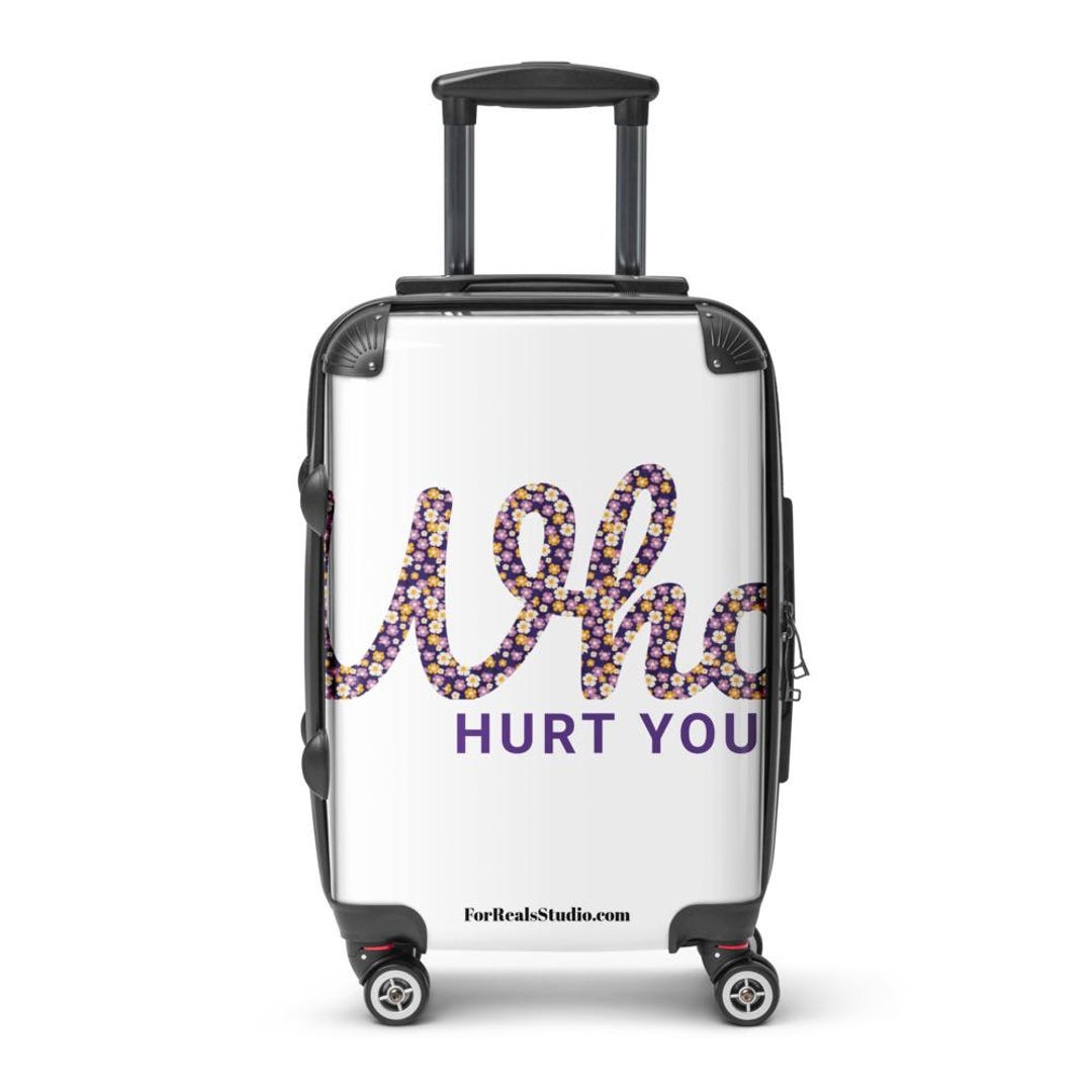 Who Hurt You? Hard Shell Suitcase – Funny & Petty Emotional Baggage ...
