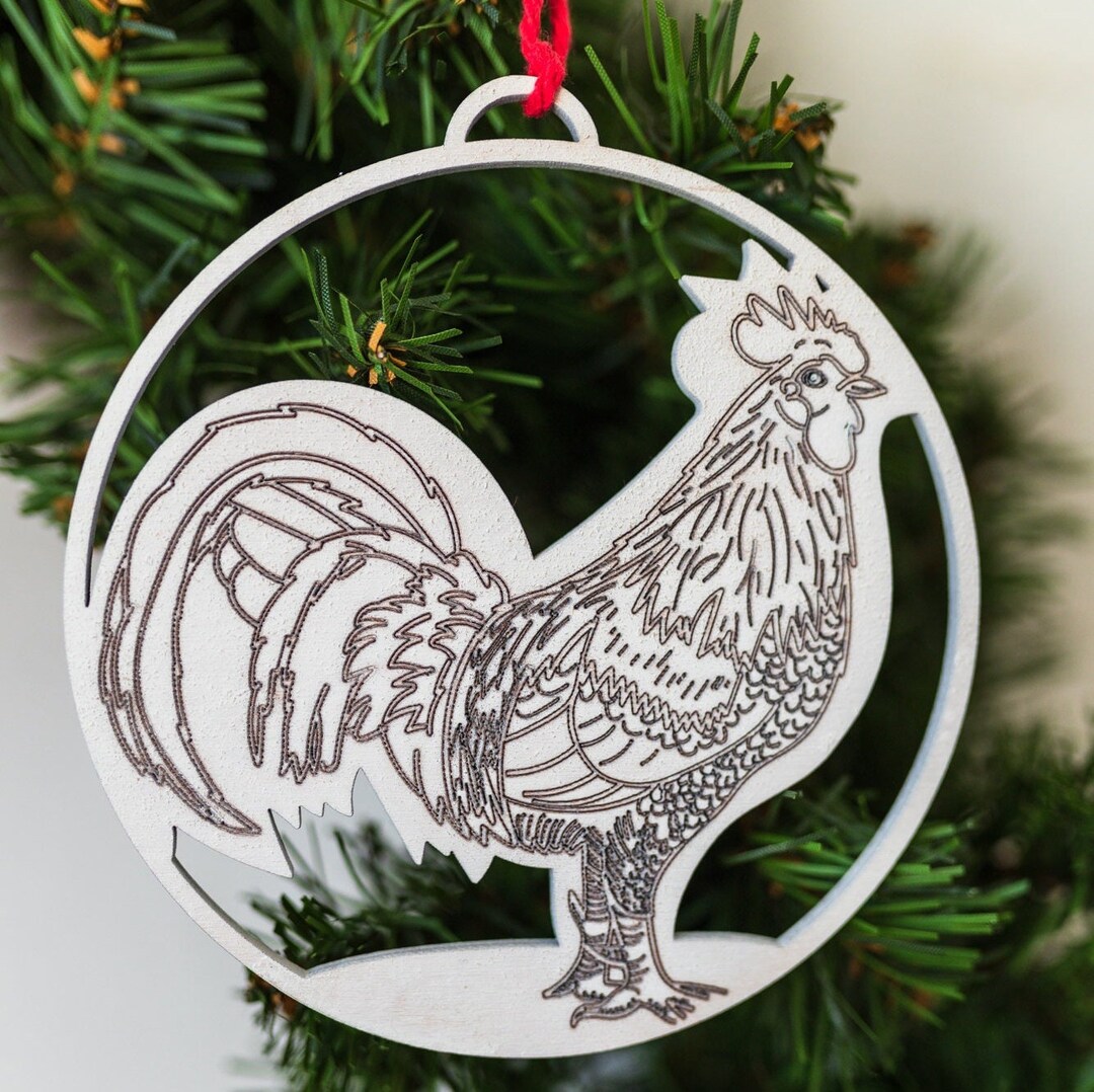 Original Drawing - Rooster Ornament - Etsy