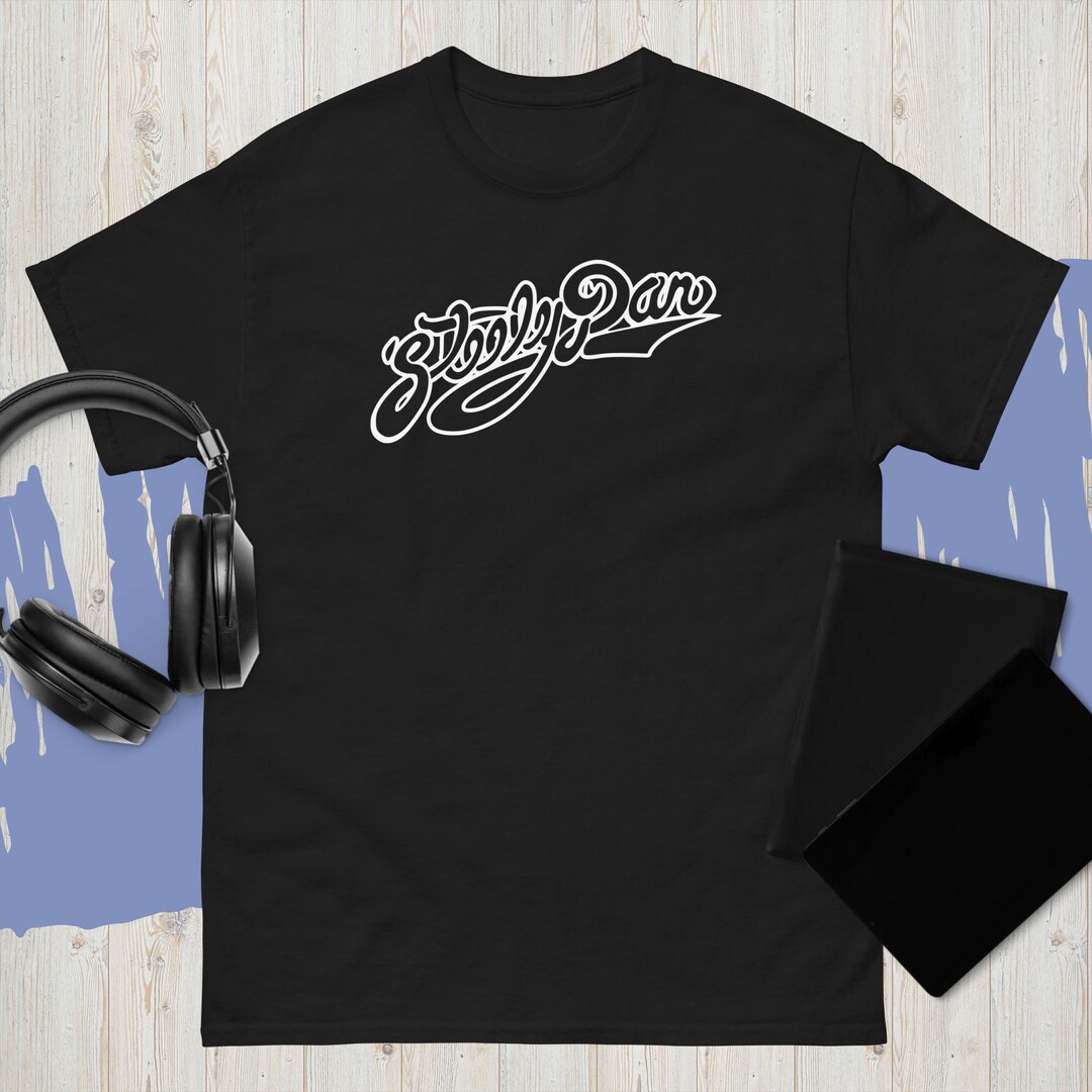 Rare Steely Dan Logo Music Legend Black Size S to 3XL Usa Size T-shirt ...