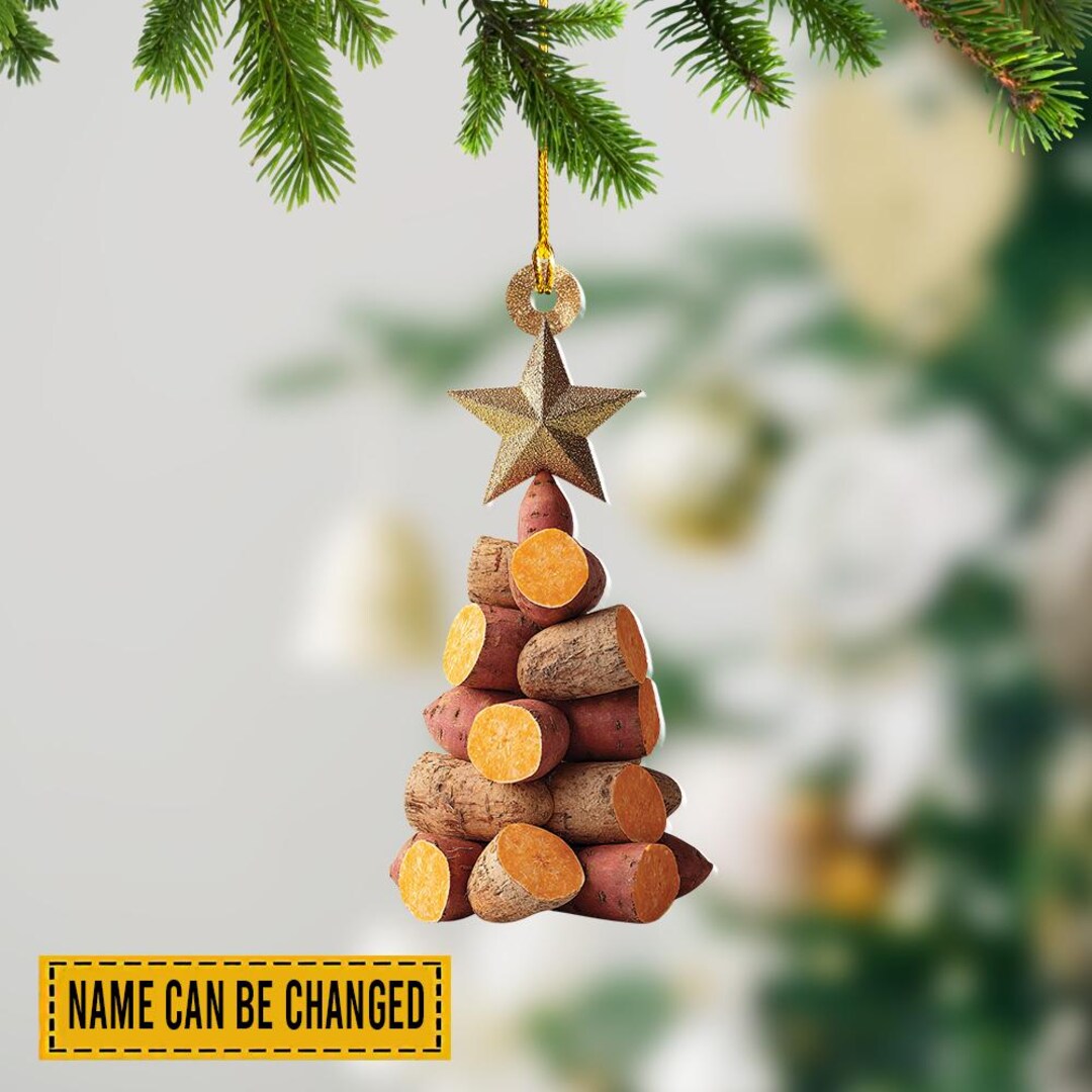 Personalized Sweet Potato Ornament, Sweet Potato Christmas Ornament ...