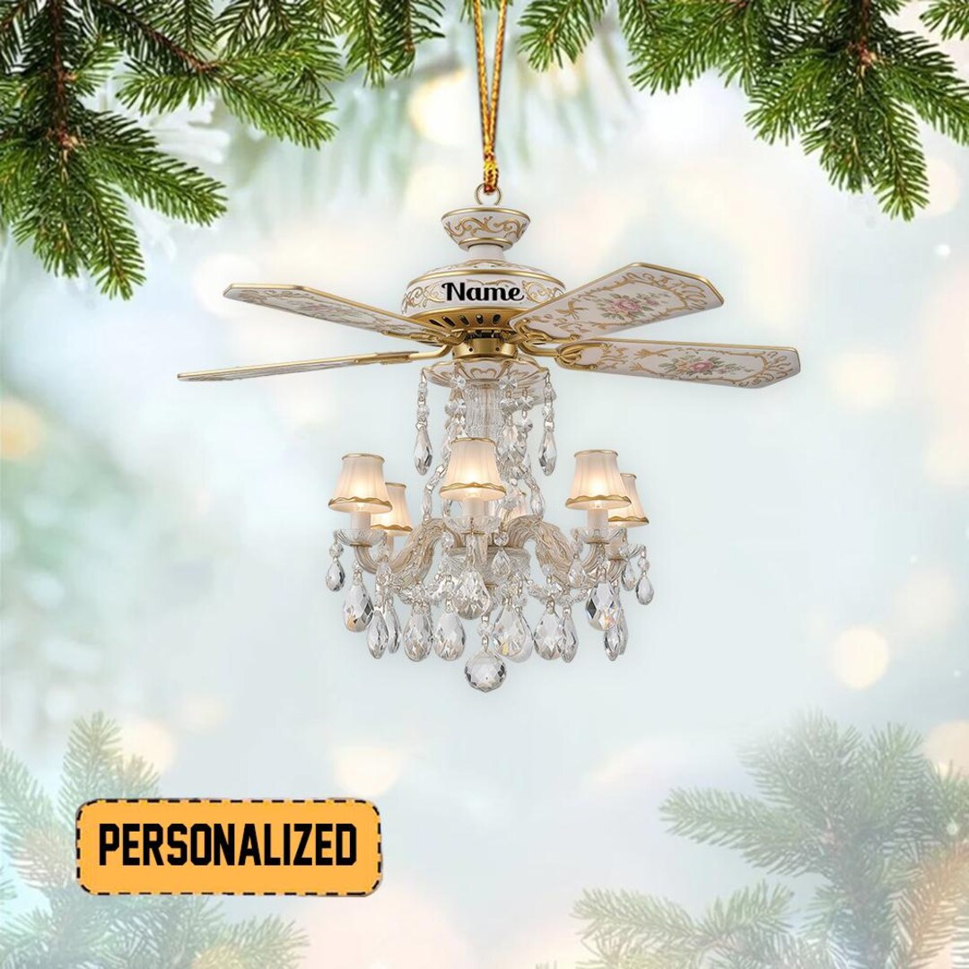 Personalized Ceiling Fan Chandelier Ornament Mini Palace Ceiling Fan ...