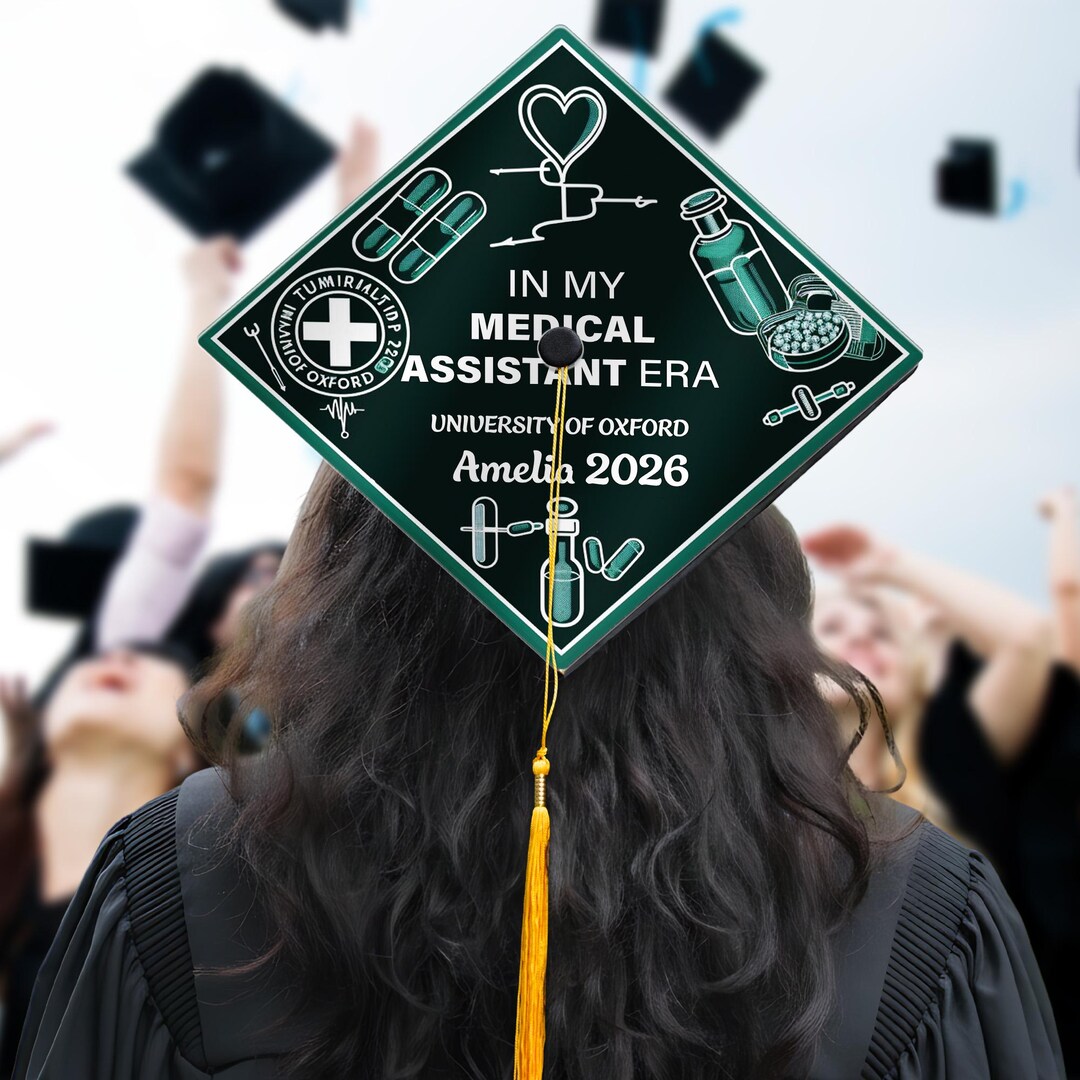 Medical Assistant Graduation Cap Topper, Future Cma Rma Grad Cap Decor ...