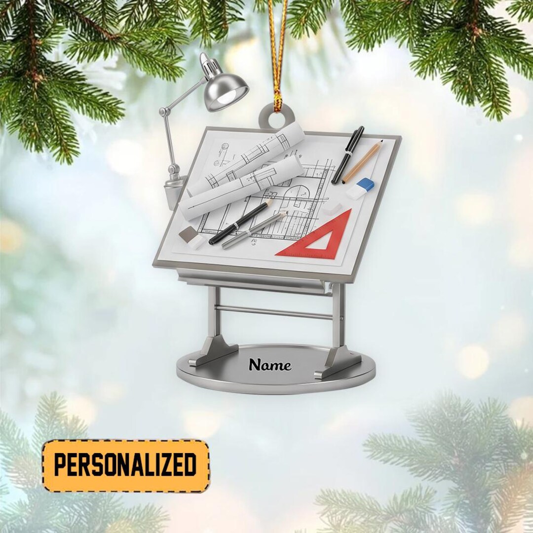 Personalized Structural Civil Desk Christmas Ornament Construction ...