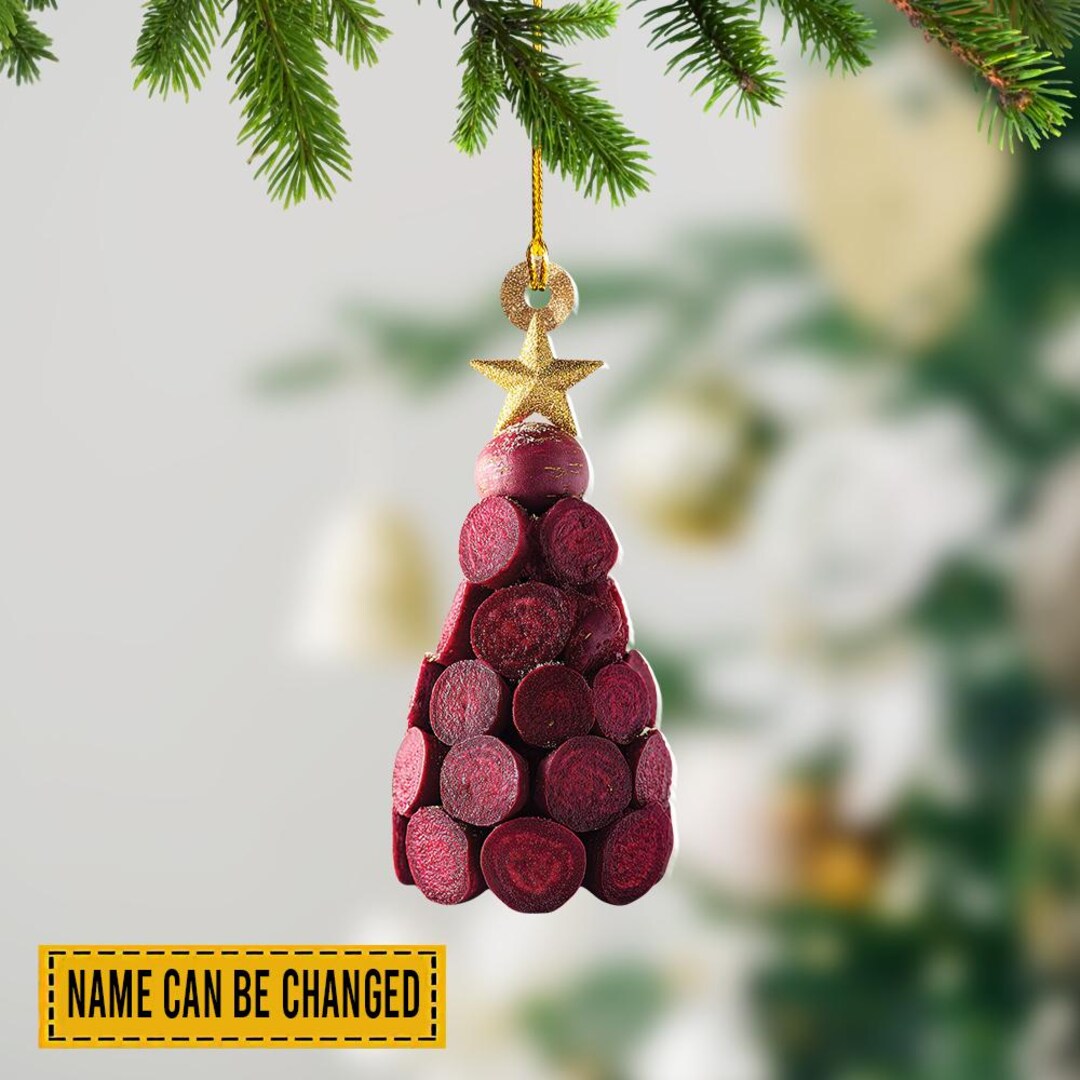 Personalized Beetroot Ornament, Beetroot Christmas Ornament, Beetroot ...