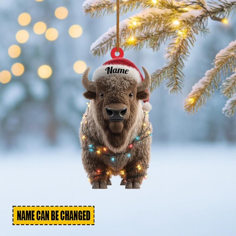 Bison Ornament - Etsy