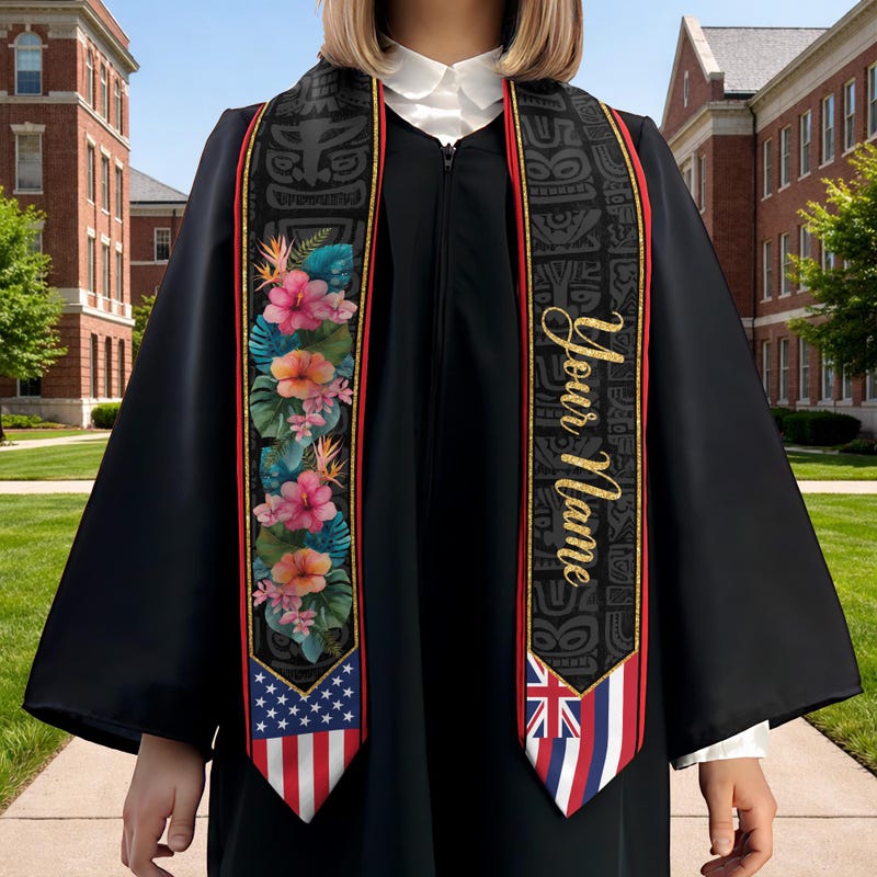 Grad Stoles Hawaii - Etsy