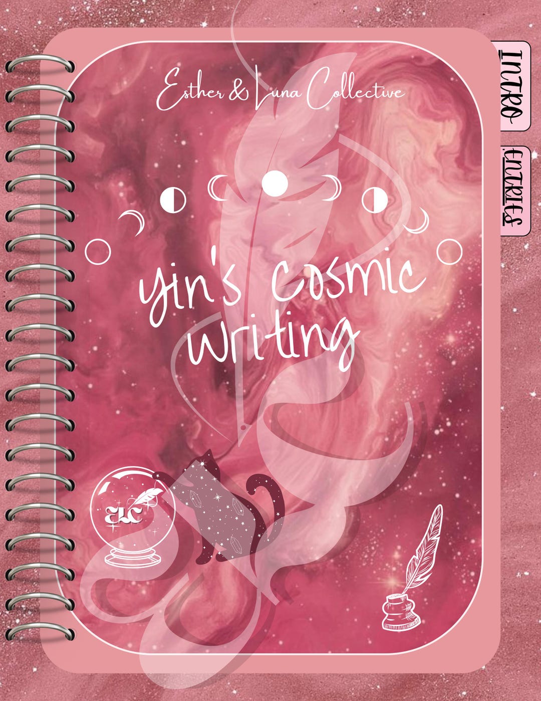 Yin’s Cosmic Writing Journal | Digital Celestial Writing Notebook ...