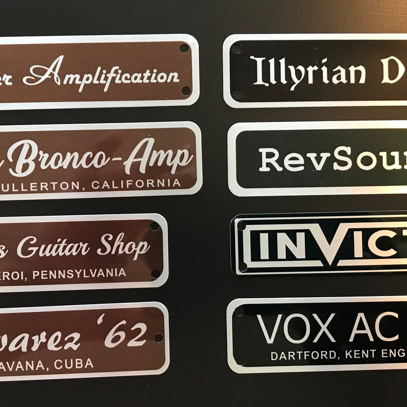 Logos for Guitar Amps - Etsy