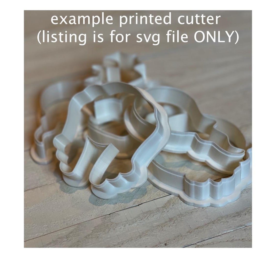 Letter L Cookie Cutter STL File – Coquette Alphabet Letter With Bow ...