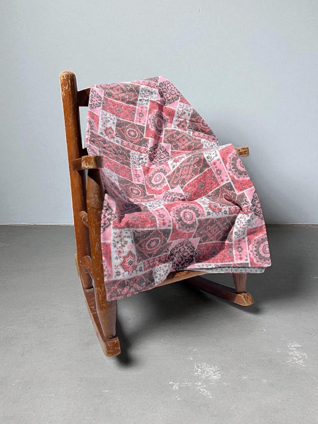 Stamped Floral Quilt Motif Flannel Receiving Blanket - Etsy