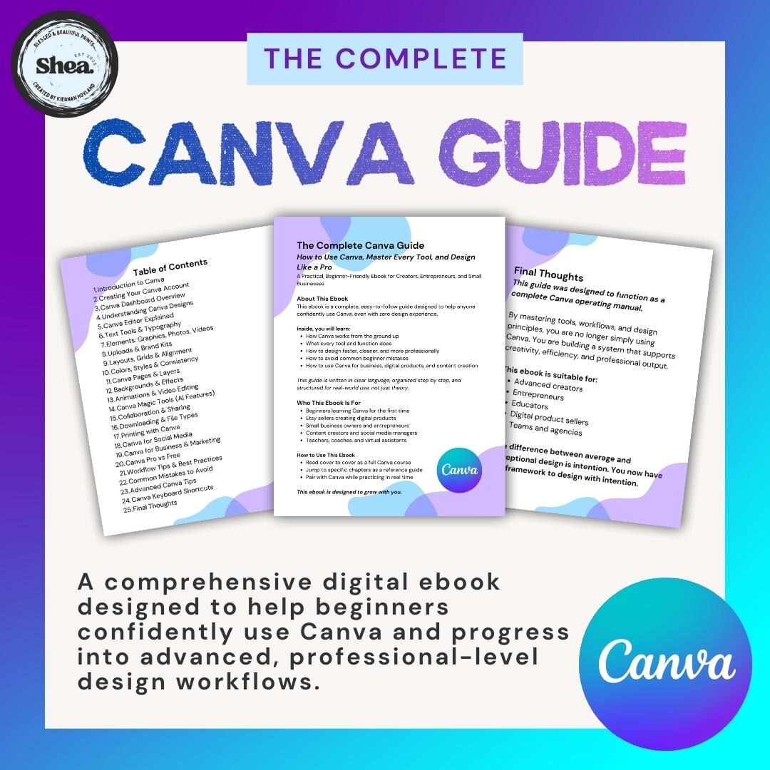The Complete Canva Guide for Beginners, Learn Canva Step by Step, Canva ...