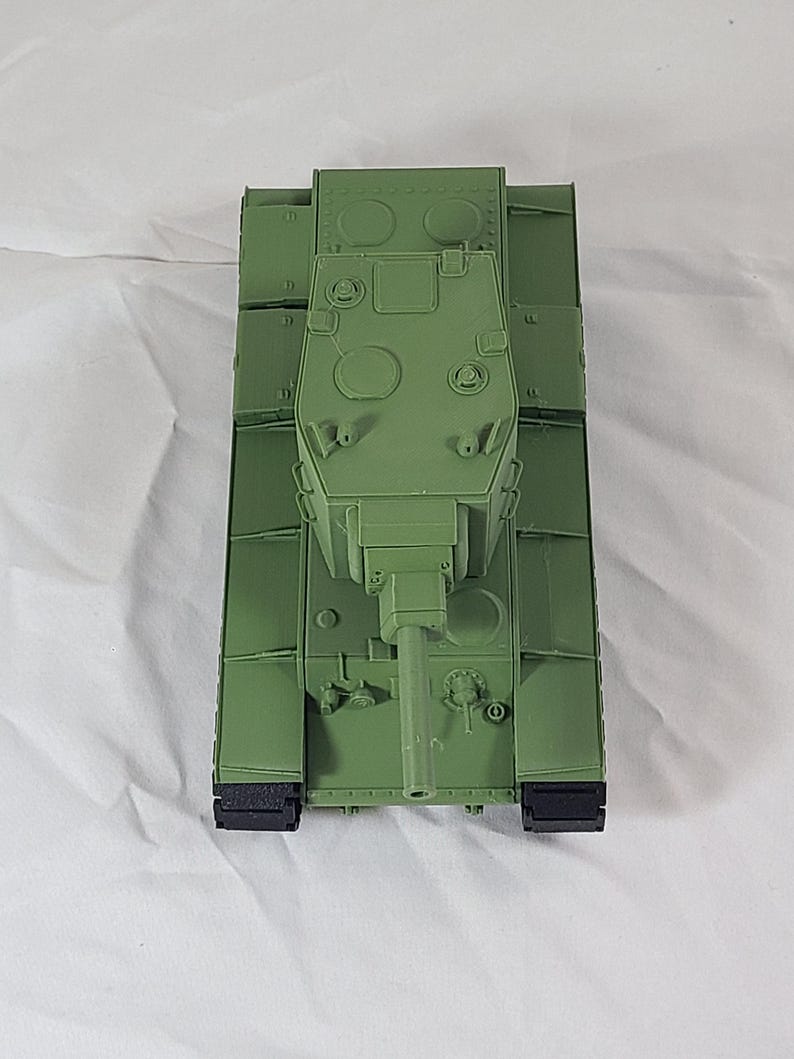 KV-2 Heavy Tank 1:35 Scale 3D Printed Model | Working Tracks & Rotating ...