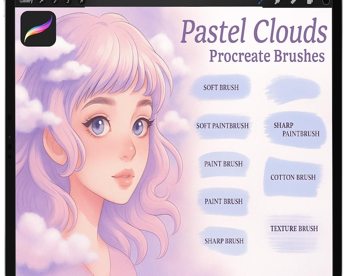Anime Style Head Stamp PNG Brush Set - Head Guide Stamp Brush Pack Ipad ...