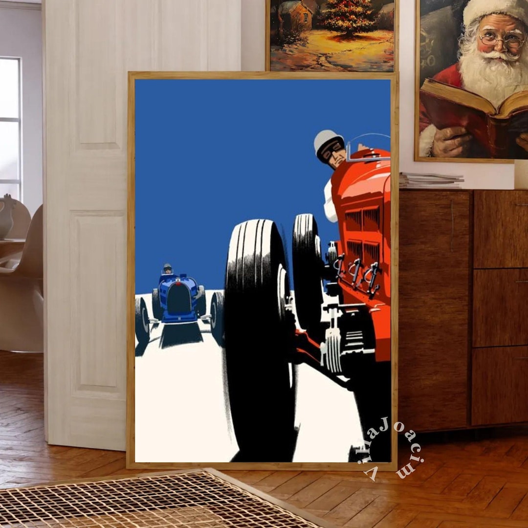 Retro Grand Prix Monaco 1929 Poster, Racing Car Wall Art, Motorsport ...
