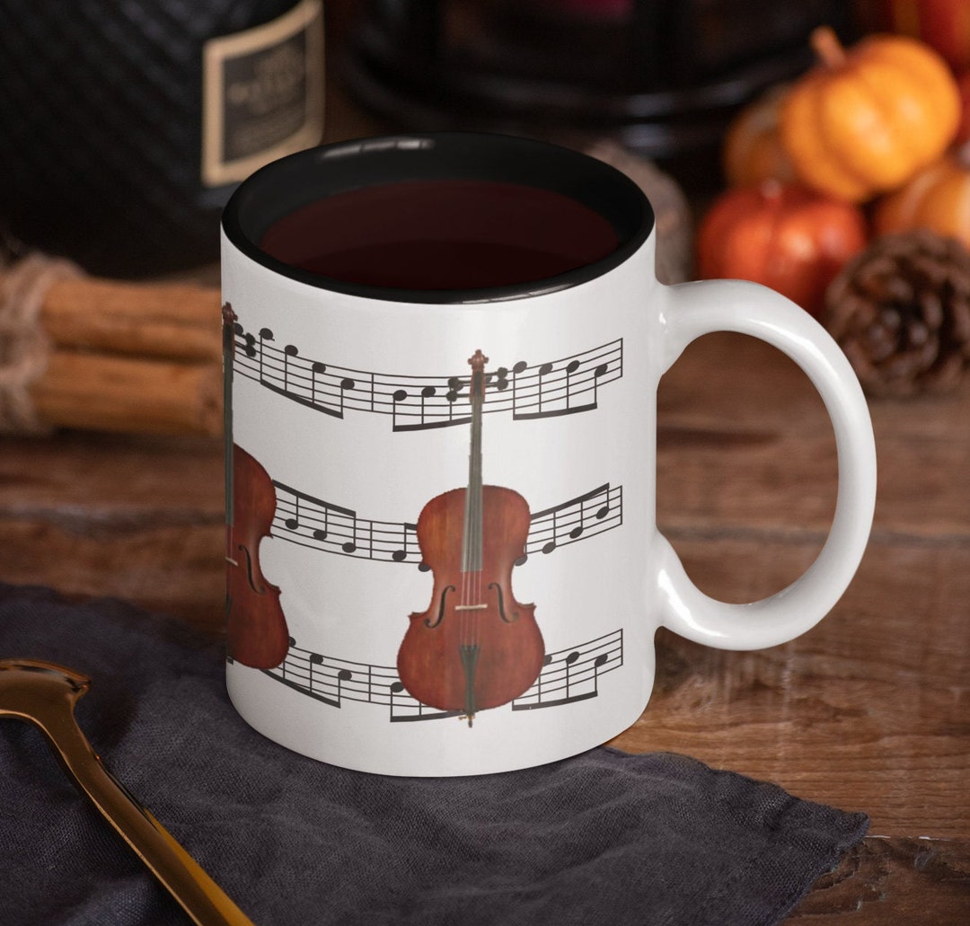 Ceramic Cello Mug: Music Lover's Gift - Etsy