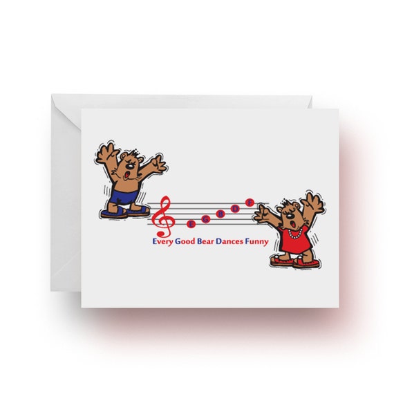 Stationery Notecards Music Teacher Gift Every Good Bear - Etsy