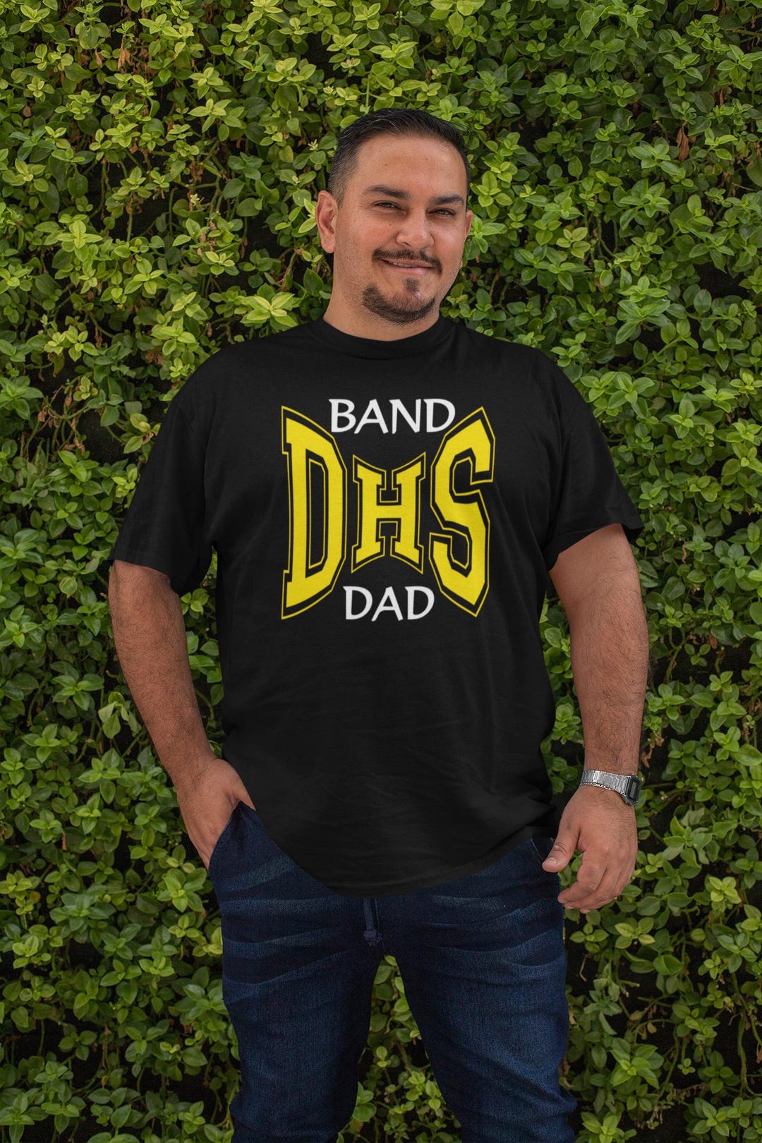 Band Dad Tee in School Colors, Custom Band Dad Shirt, Band Dad Shirt ...