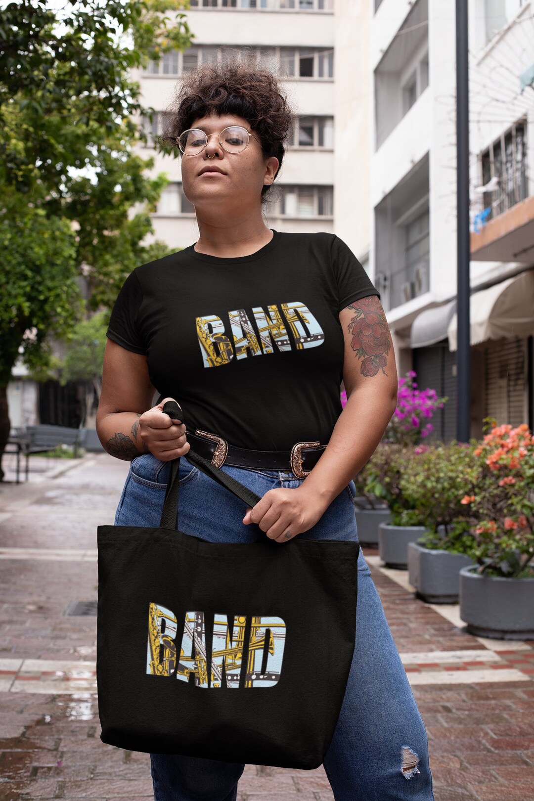 Band Tote Bag, Music Tote Bag, Music, Canvas Tote Bag, Music Teacher ...