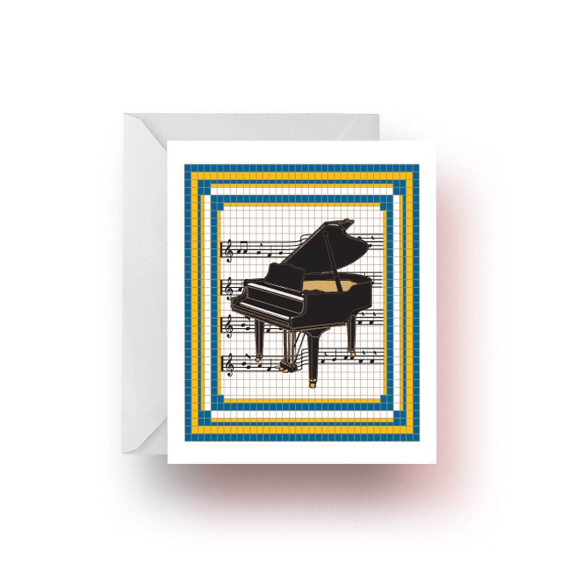 Stationery, Note Cards, Music Note Cards, Music Teacher Gift, Grand ...
