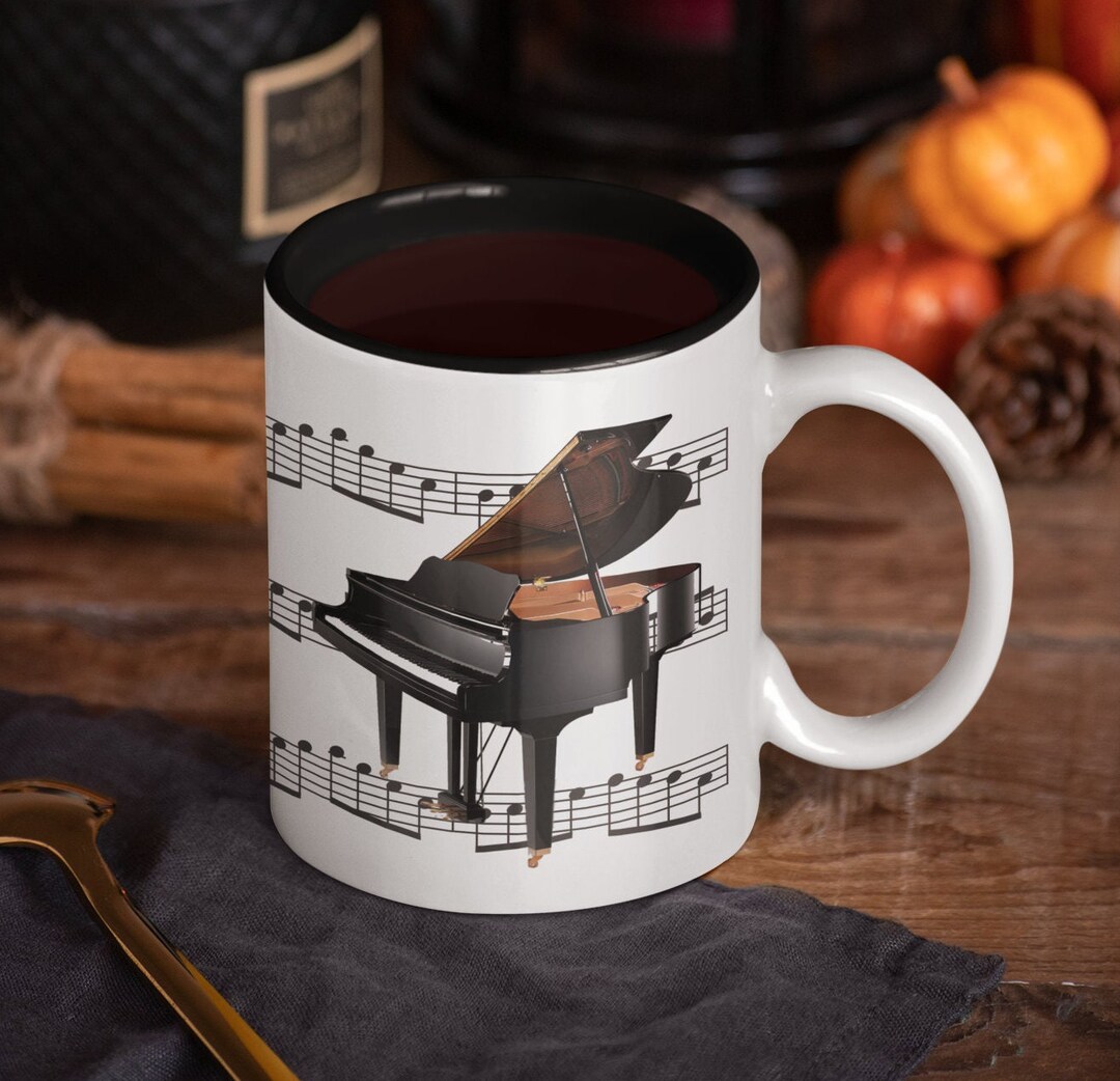 Grand Piano Mug, Ceramic Grand Piano Mug, Music Mug - Etsy