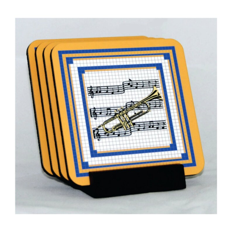 Trumpet Coasters Coasters Trumpets Music Music Teacher - Etsy