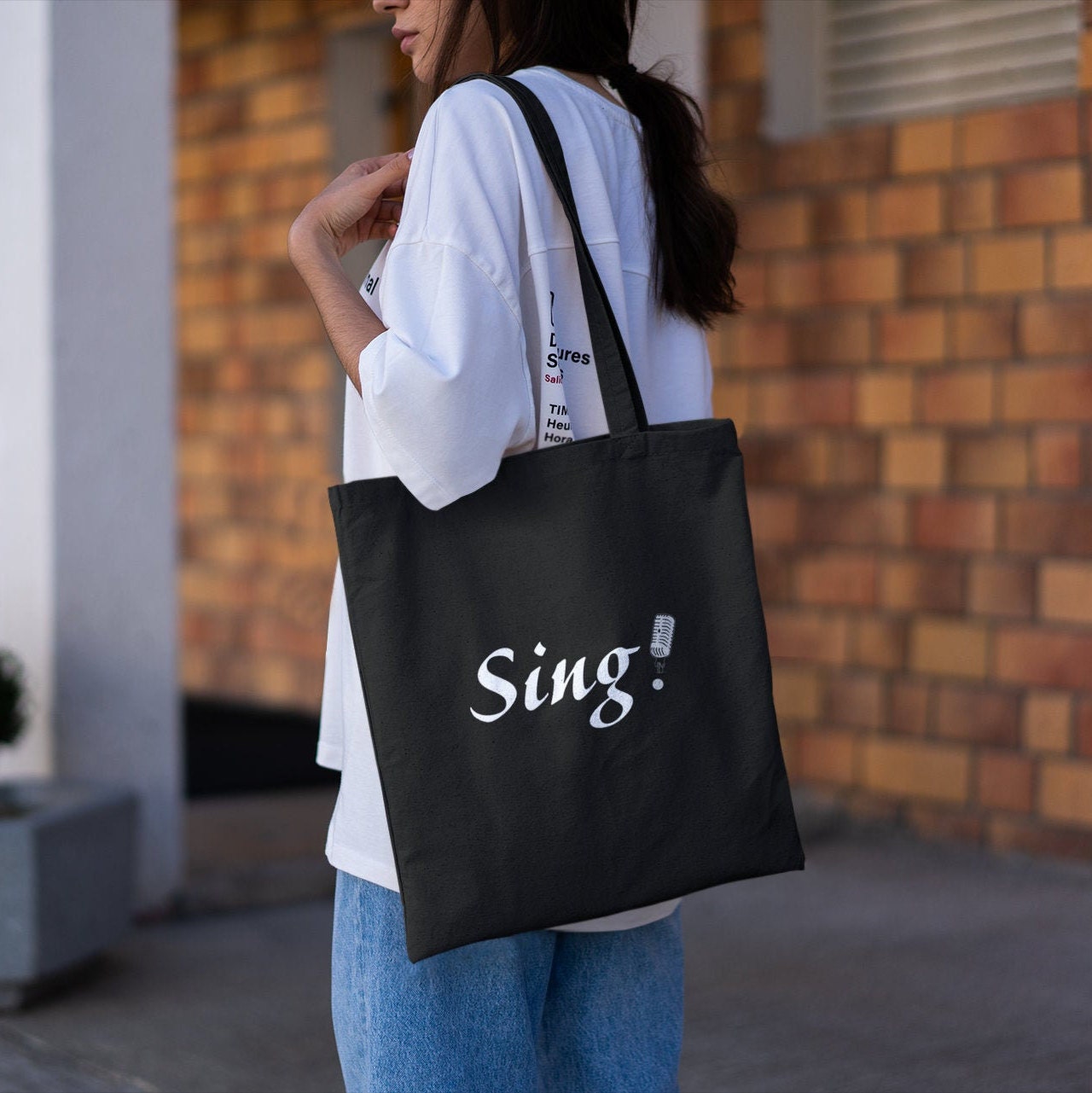 Sing Tote Bag, Singers Tote Bag, Singer, Music, Choir, Choir Tote Bag ...