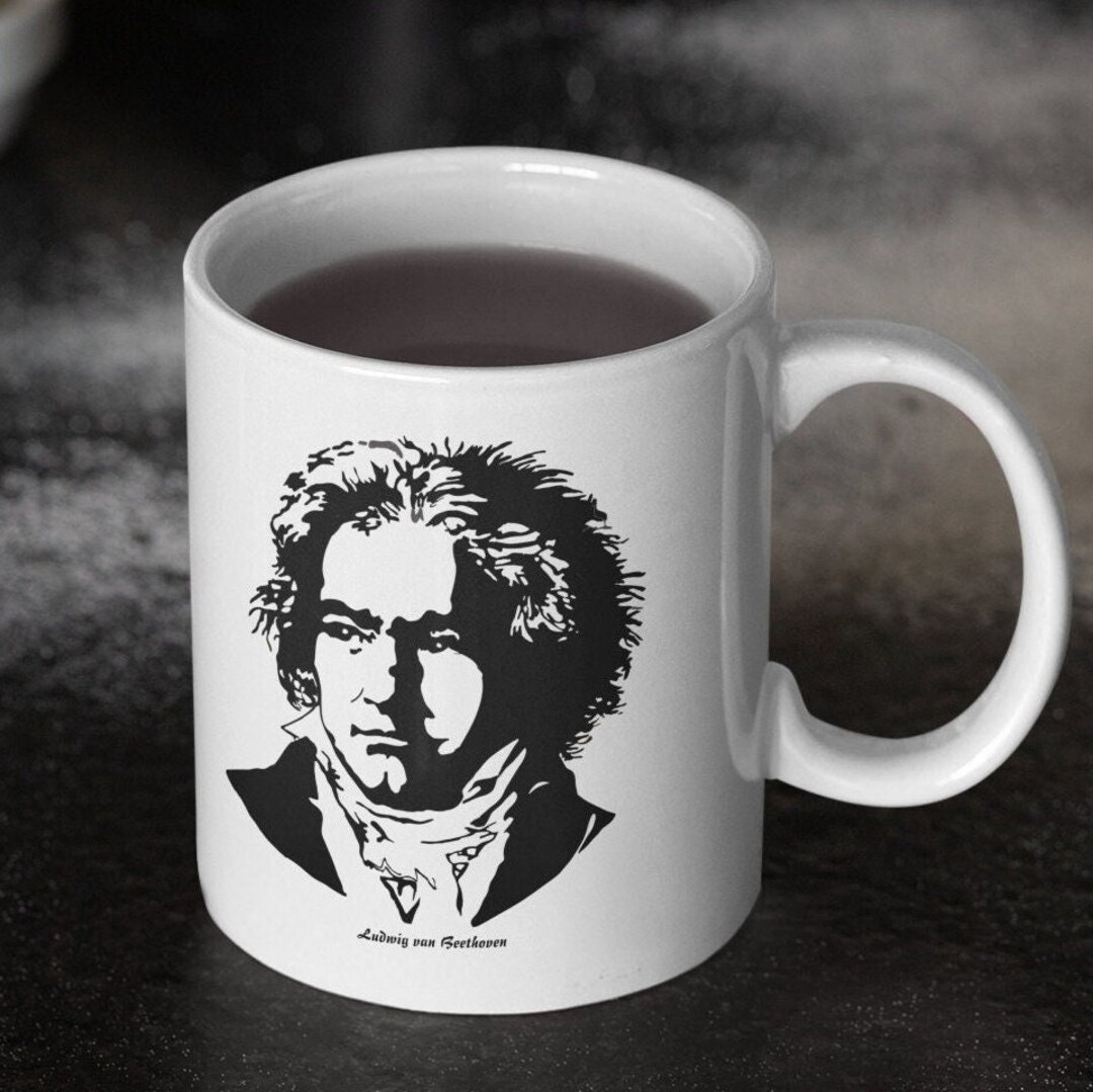 Ludwig Van Beethoven Mug: Composer Portrait & Quote - Etsy
