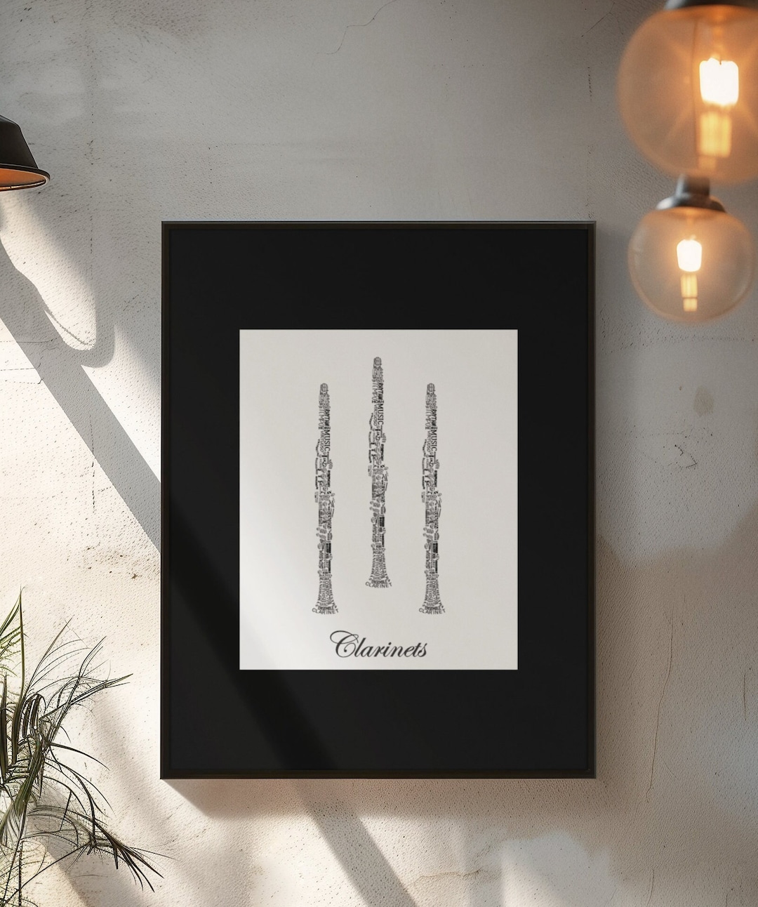Clarinet Word Art Print: Matted Giclee Archival Paper - Etsy