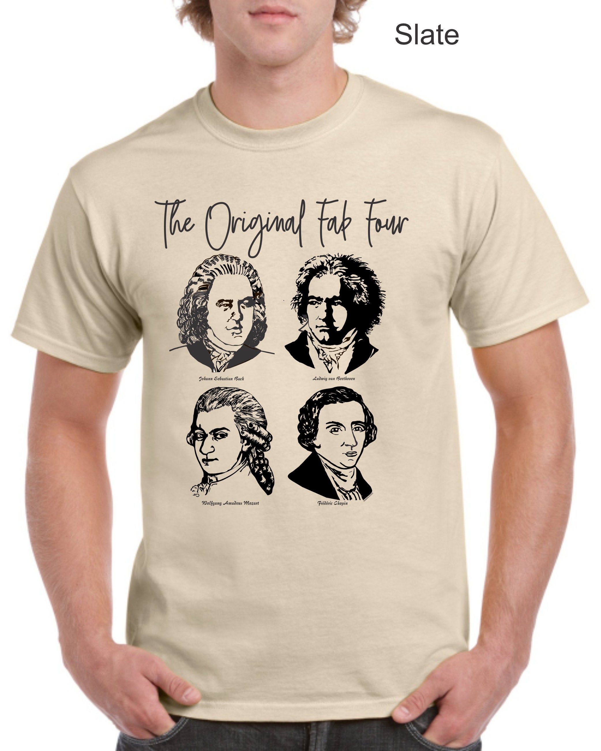 Original Fab Four Composers T-shirt Composers T-shirt Bach - Etsy