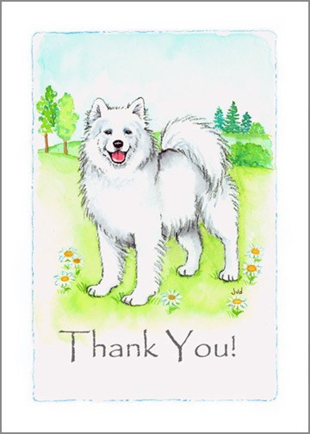 Samoyed Note Cards, Box of 16 - Etsy