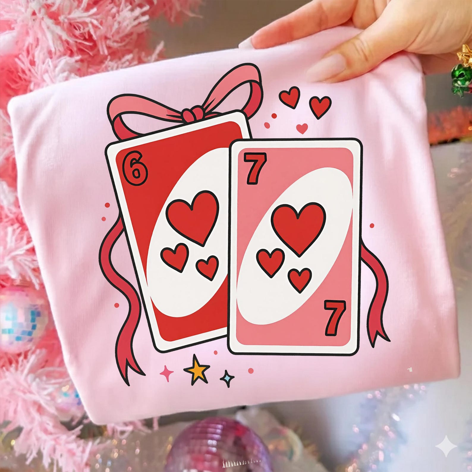 Playing Cards Valentine 6 7 PNG, Uno Preppy 67 Six Seven Valentines Png ...