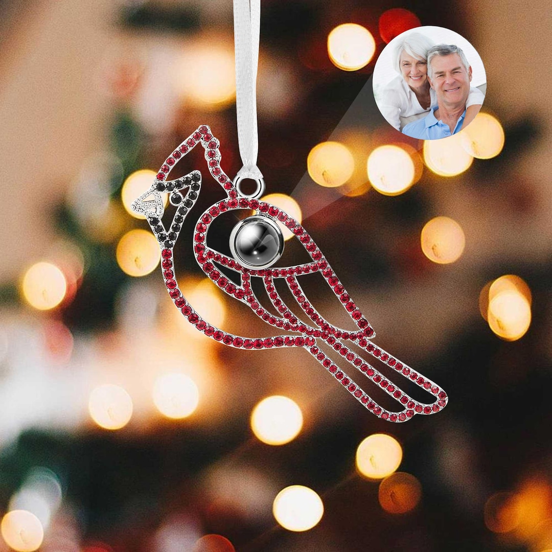 Photo Projection Ornament,custom Memorial Decor,family Picture Keepsake ...